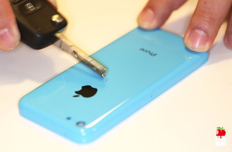 iPhone 5C Rear Shell Subjected to Scratch Tests, Caliper Measurements ...