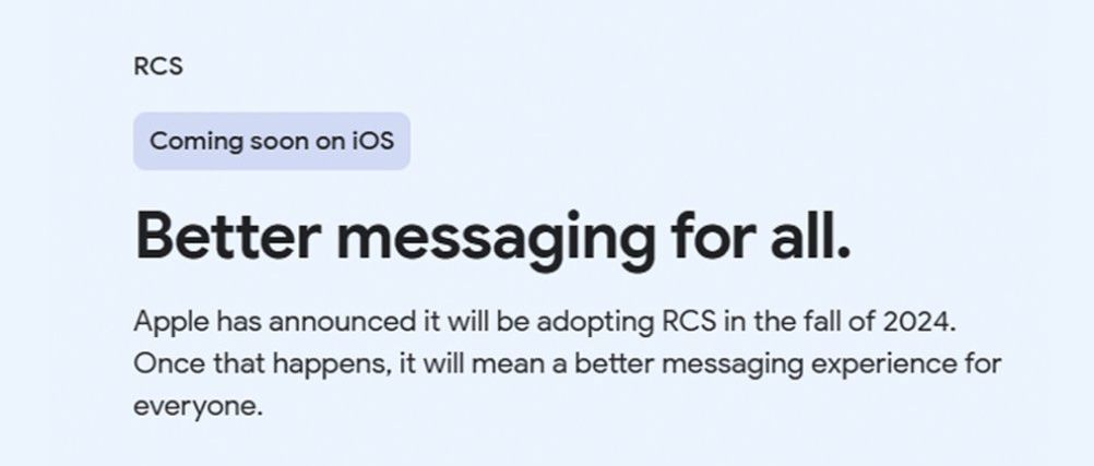 Google Reveals When to Expect RCS Support on iPhone for Improved Texting With Android Users ...