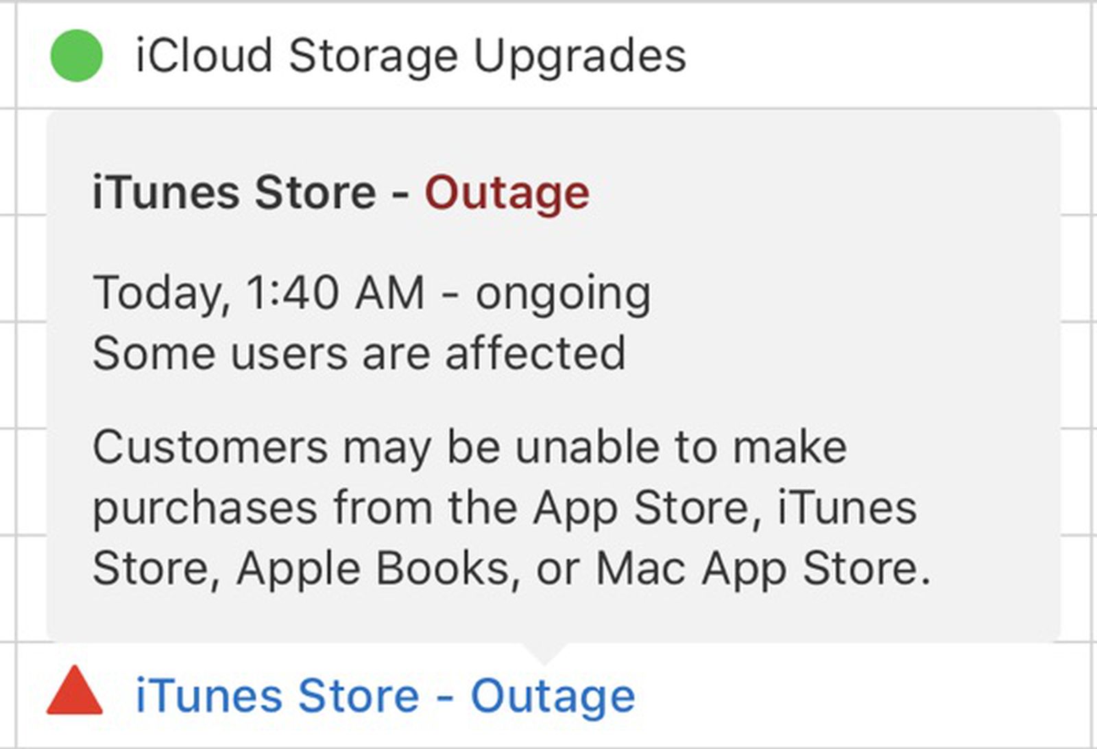 iTunes and App Stores Suffering Outage [Update: Fixed] - MacRumors