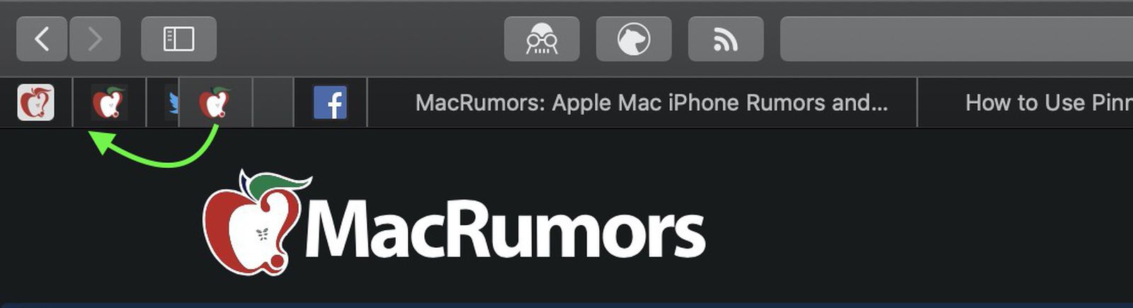 How to Use Pinned Tabs in Safari Browser on Mac - MacRumors