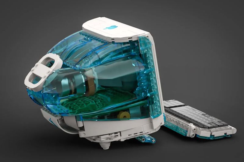 Check Out This LEGO Classic Bondi Blue iMac G3 - MacRumors