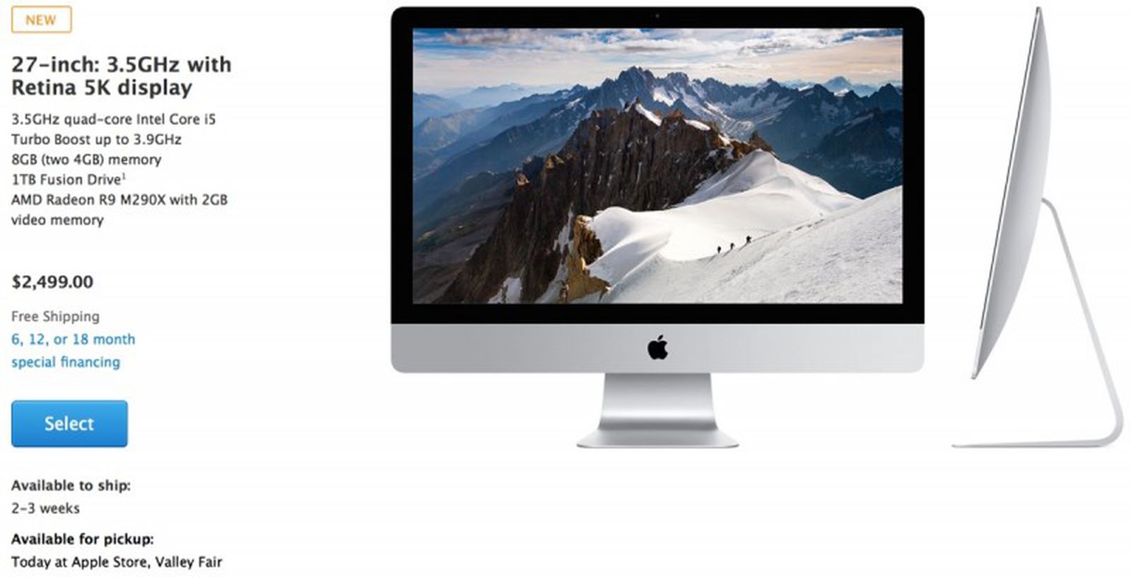 Shipping Estimates for 27-Inch Retina iMac Slip to 2 to 3 Weeks - MacRumors