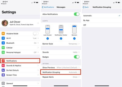 How to Customize Grouped Notifications in iOS 12 - MacRumors