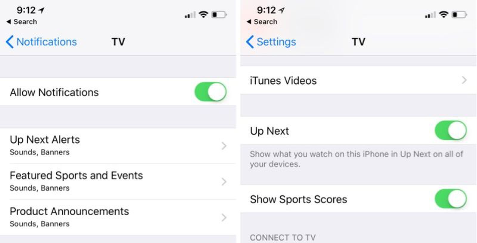 New Sports Section Goes Live in Apple's TV App in iOS 11.2 and tvOS 11. ...