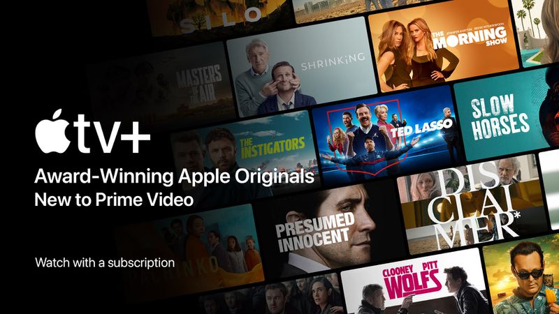 Apple TV+ Coming to Amazon Prime Video as Add-On Subscription - MacRumors