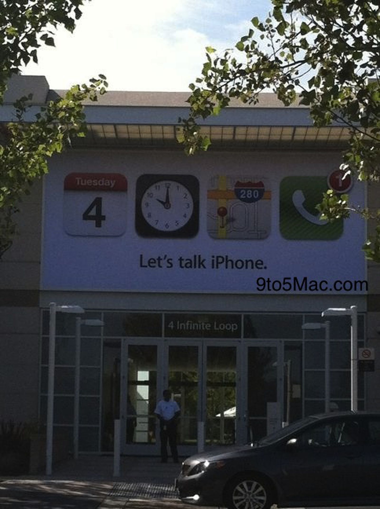 Apple Preps Town Hall Auditorium with "Let's Talk iPhone" Signage ...