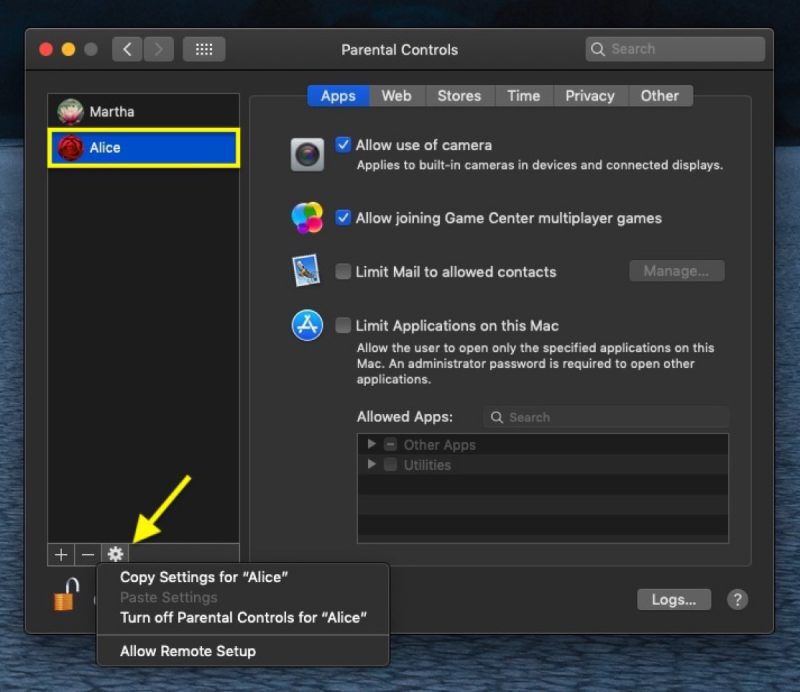 How to Copy Parental Controls Between Mac User Accounts - MacRumors