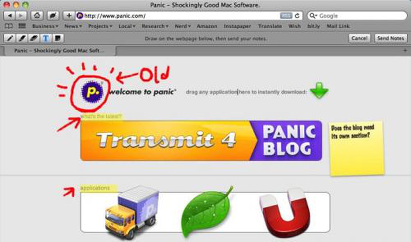 Panic Demos 'Coda Notes' Extension for Safari 5 - MacRumors