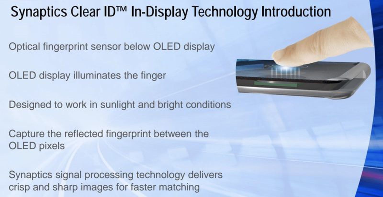Synaptics Creating In-Display Fingerprint Sensors for 'Top Five OEM ...