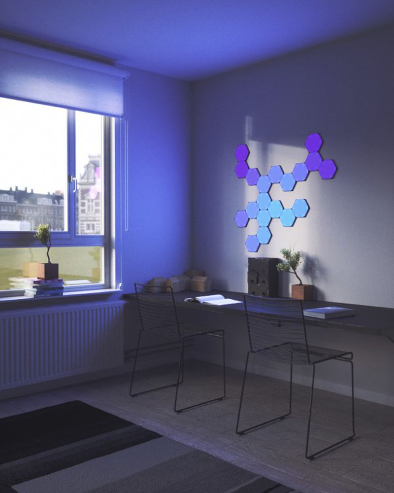 CES 2019: Nanoleaf Shows Off New Hexagon-Shaped Canvas Light Panels ...