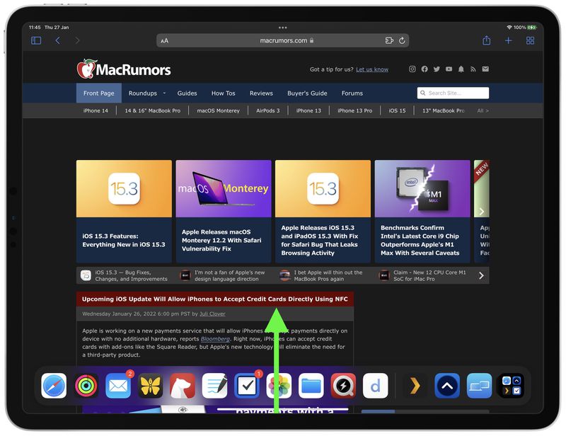 How to Multitask on iPad With Slide Over - MacRumors