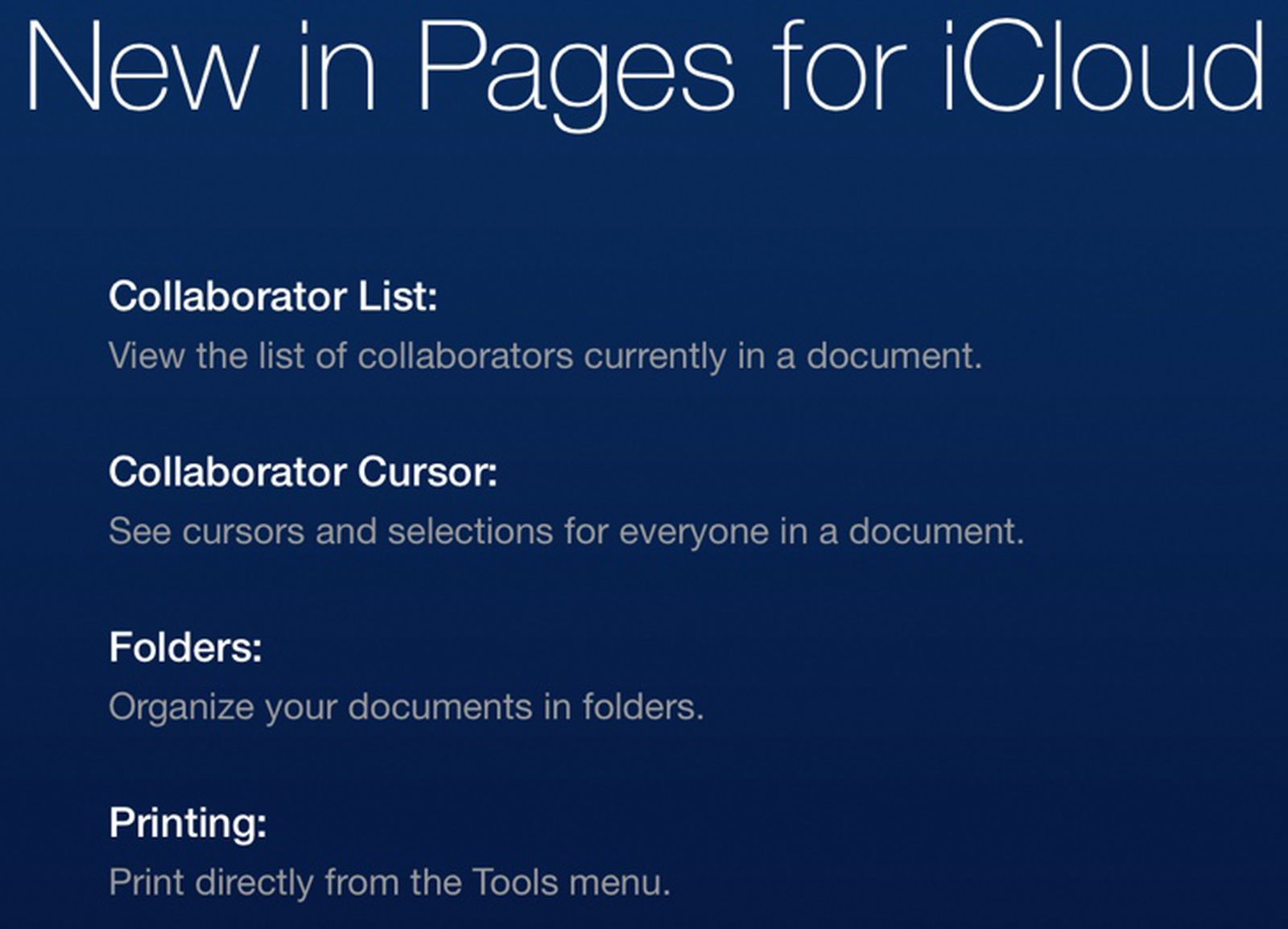 Collaborators List IWork For ICloud Gets Collaboration Enhancements,