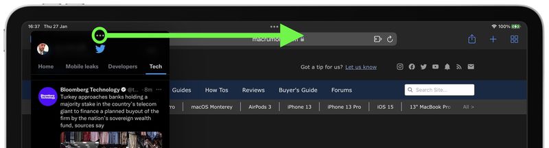 How to Multitask on iPad With Slide Over - MacRumors