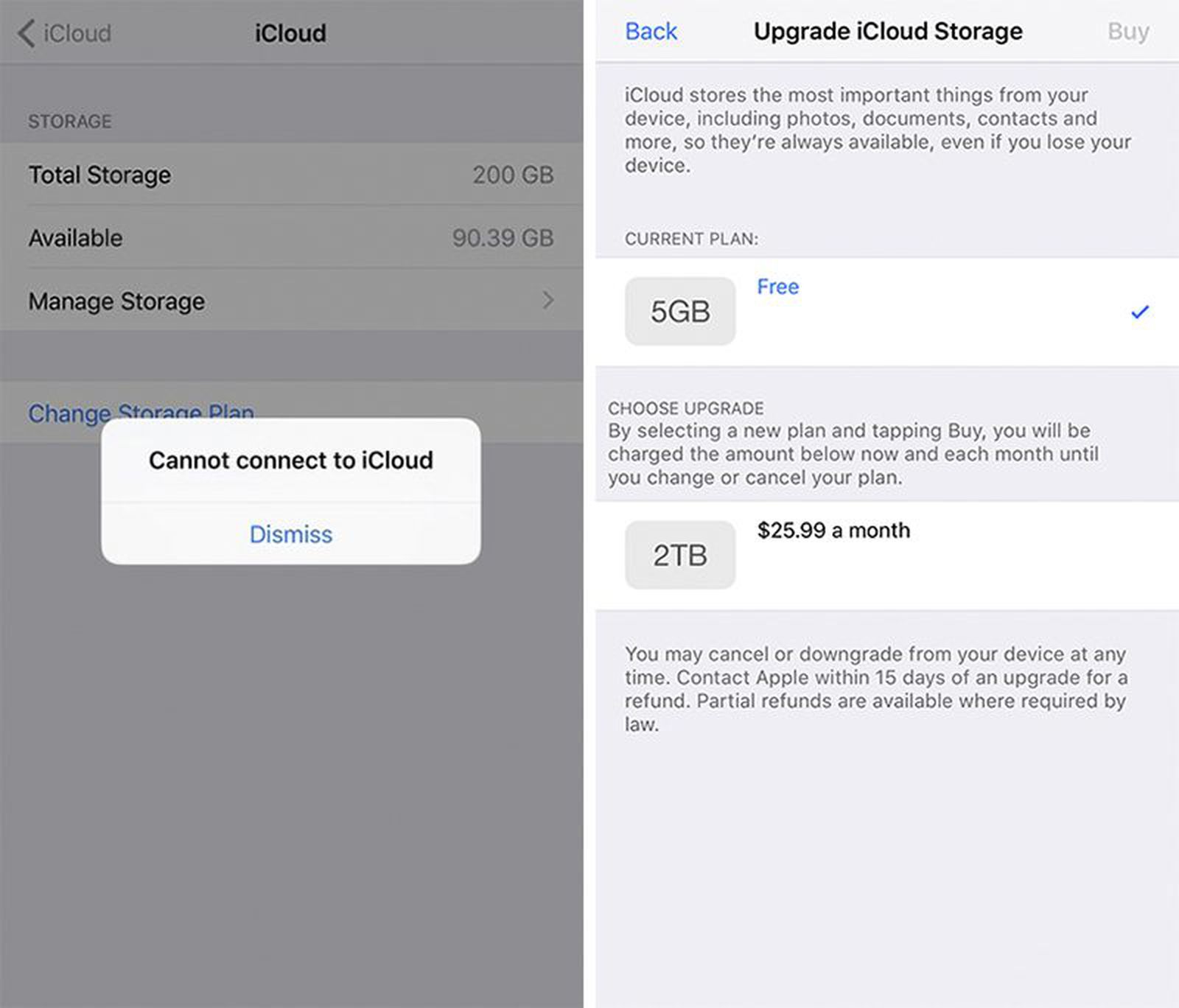 Apple Confirms iCloud Subscription Tier Cancelation Emails Were Sent in ...