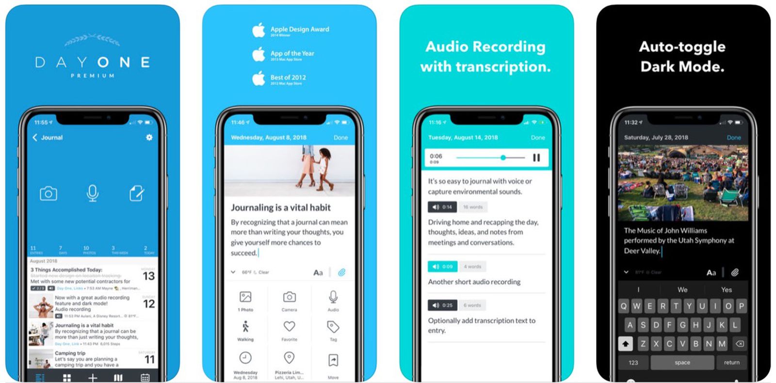 Day One 3.0 Update Adds Audio Recording, Dark Mode, and New Editor ...