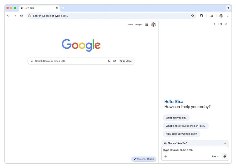 Google Chrome Gets Gemini Side Panel and Agentic Browsing Features ...