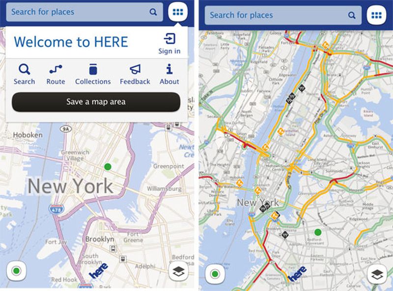 Nokia Launches Free Mapping Alternative for iOS: 'HERE Maps' - MacRumors