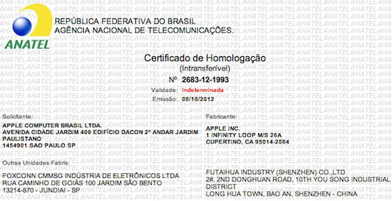 iPhone 5 Approved in Brazil, Manual Suggests Portuguese Support for ...
