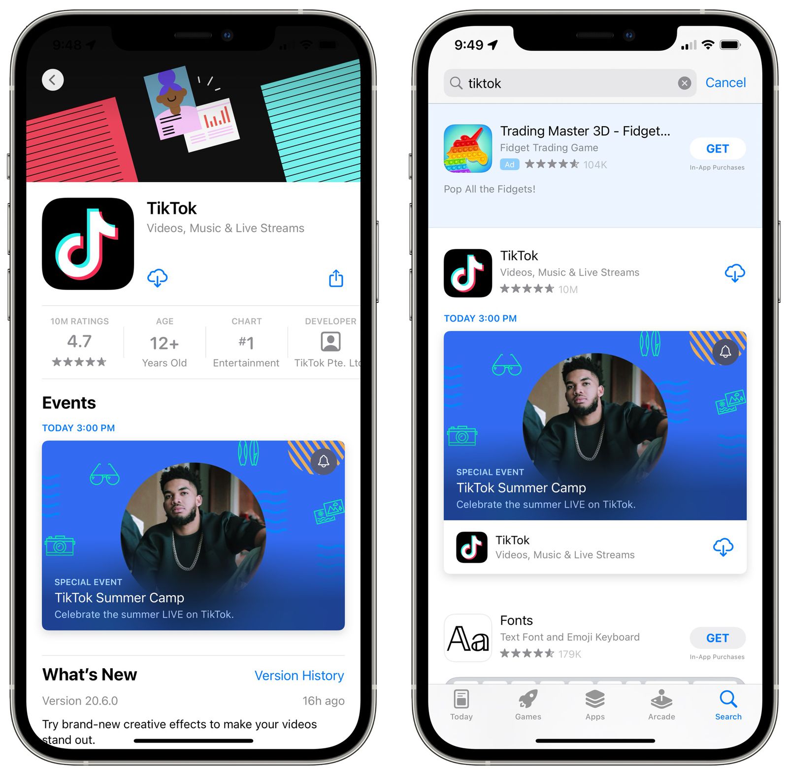 Apple Starts Highlighting App Store Events in iOS 15 - MacRumors