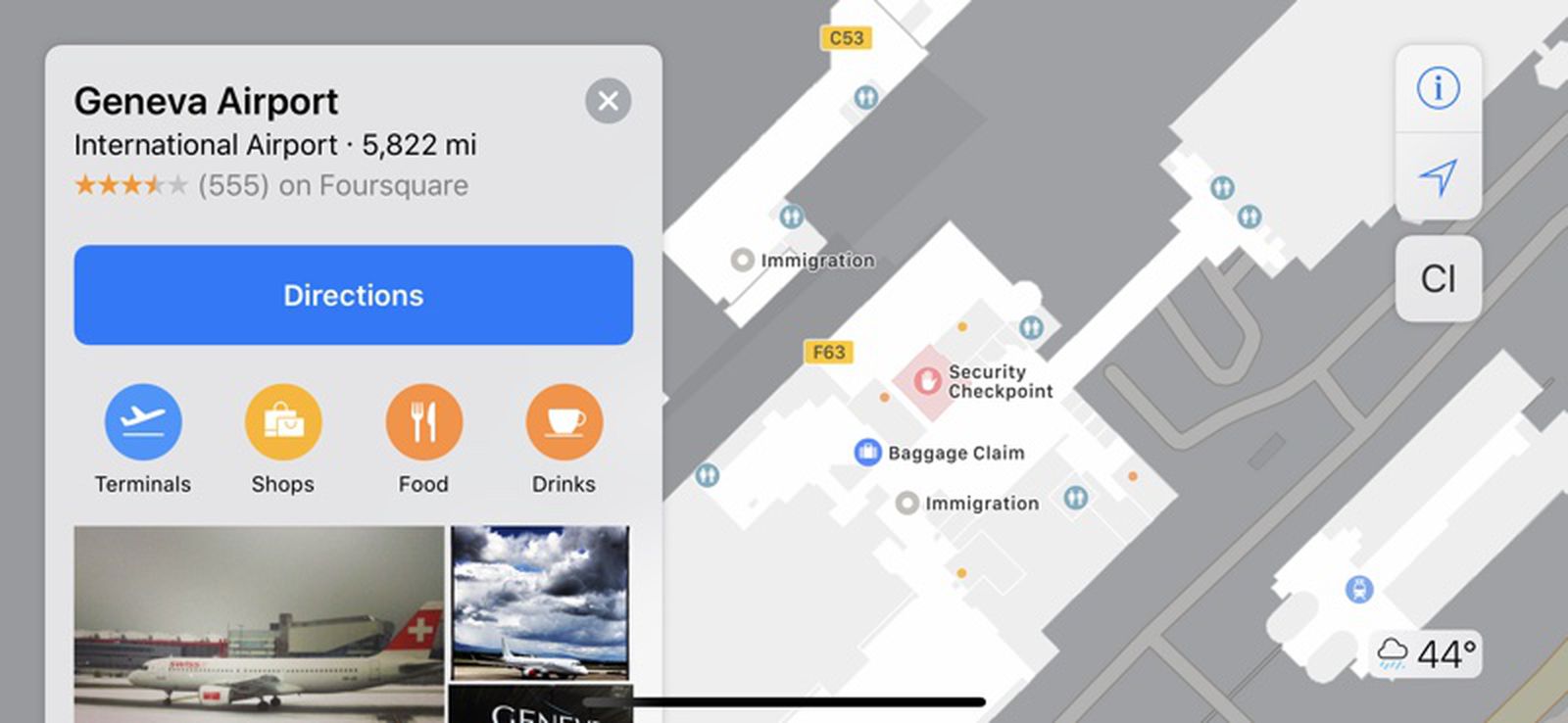 iOS 11 Indoor Maps Feature Now Available at More Than 40 Airports and ...