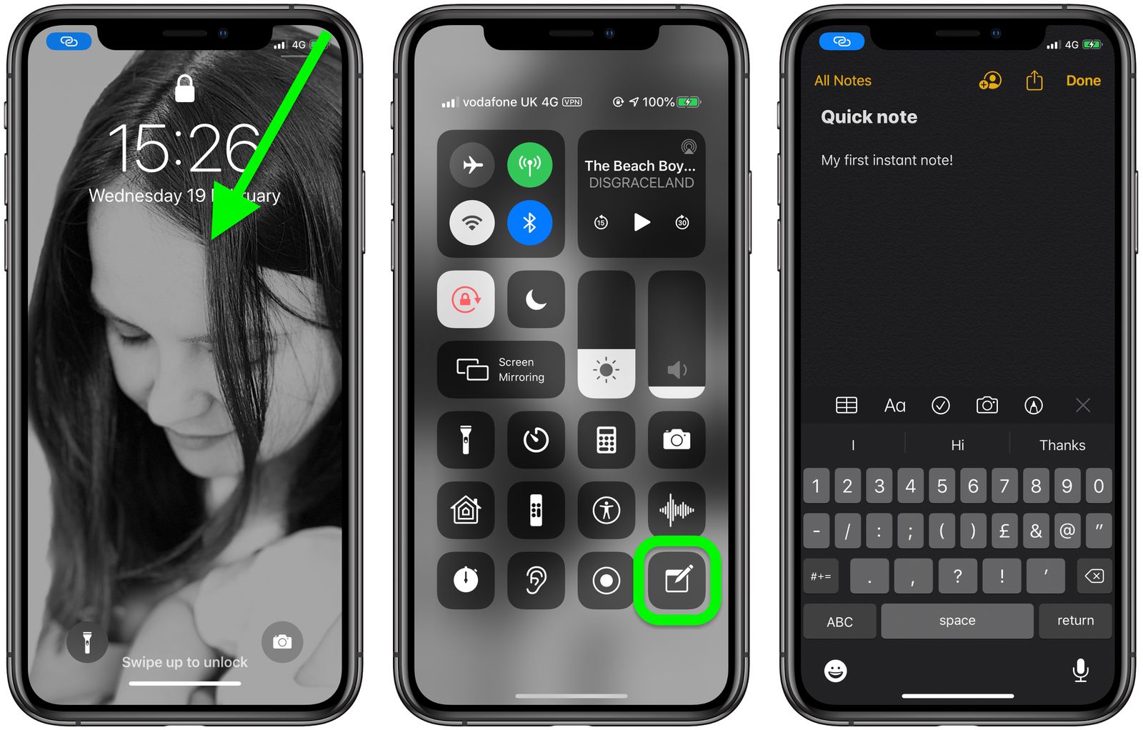 How to Set Up and Use Apple's Instant Notes Feature on iPhone and iPad ...