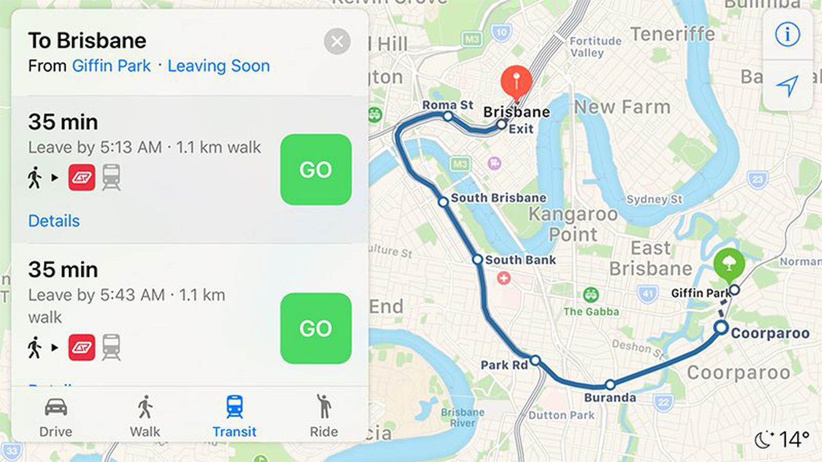 Apple Maps Transit Directions Expand to Brisbane, Perth, and ...