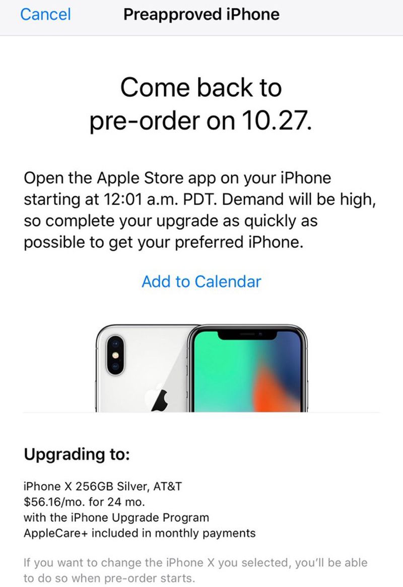 iPhone Upgrade Program Pre-Approvals Now Available Ahead of iPhone X ...