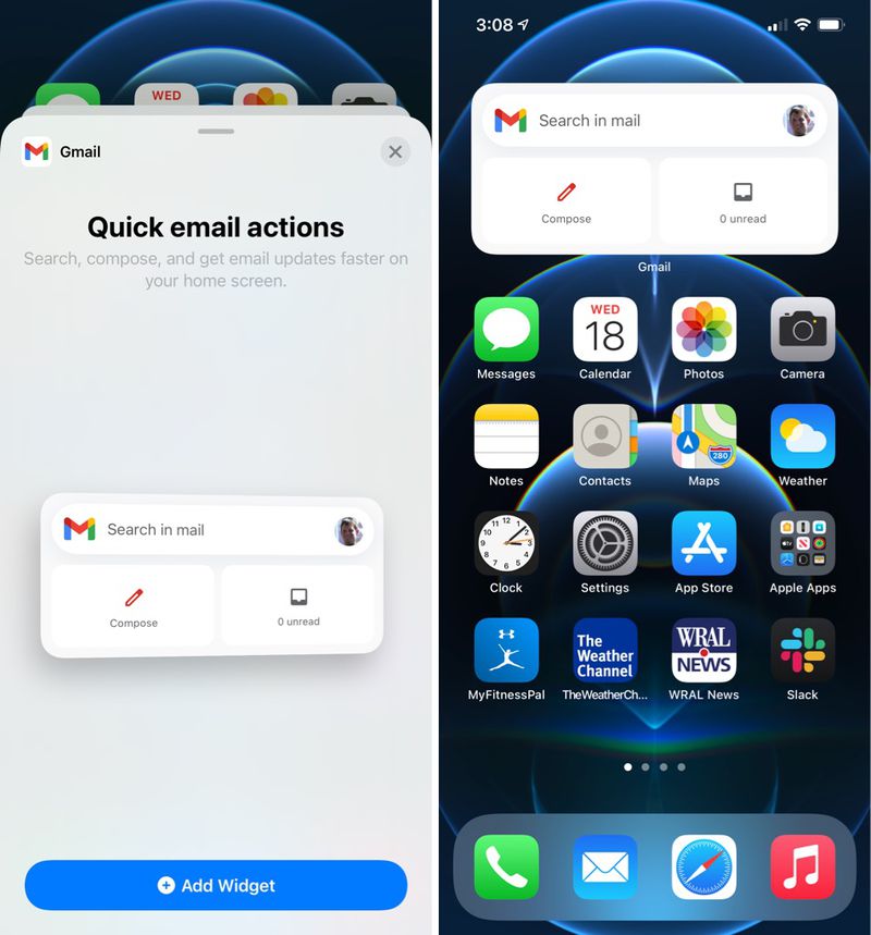 Gmail App for iOS Gains iOS 14 Widget Support - MacRumors