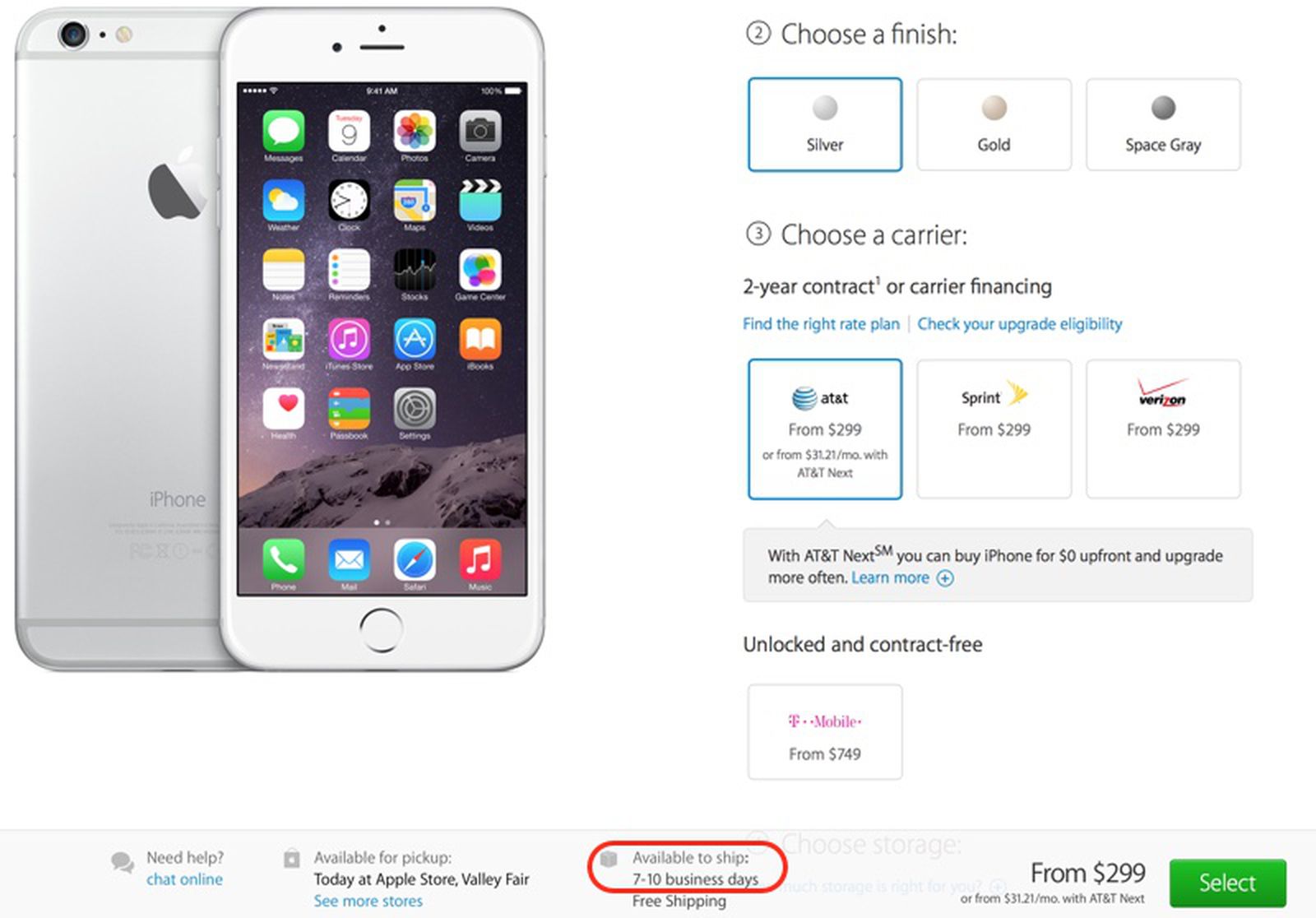 iPhone 6 Plus Shipping Times Improve Slightly, Now 7 to 10 Days for ...