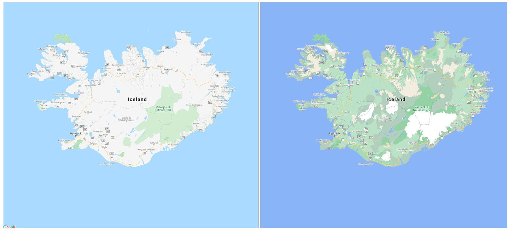 Google Maps Gaining More Detail With New Color Mapping Algorithmic