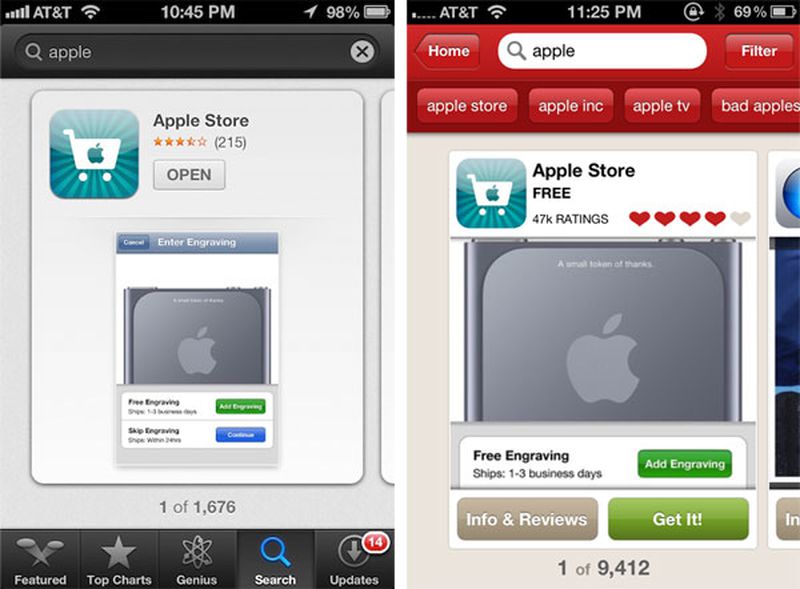 Apple Adds 'Chomp' Styled App Store Search Results and More in iOS 6 ...
