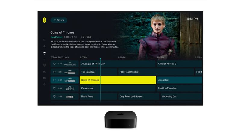 UK's EE TV Platform Launches With Customized Apple TV 4K - MacRumors