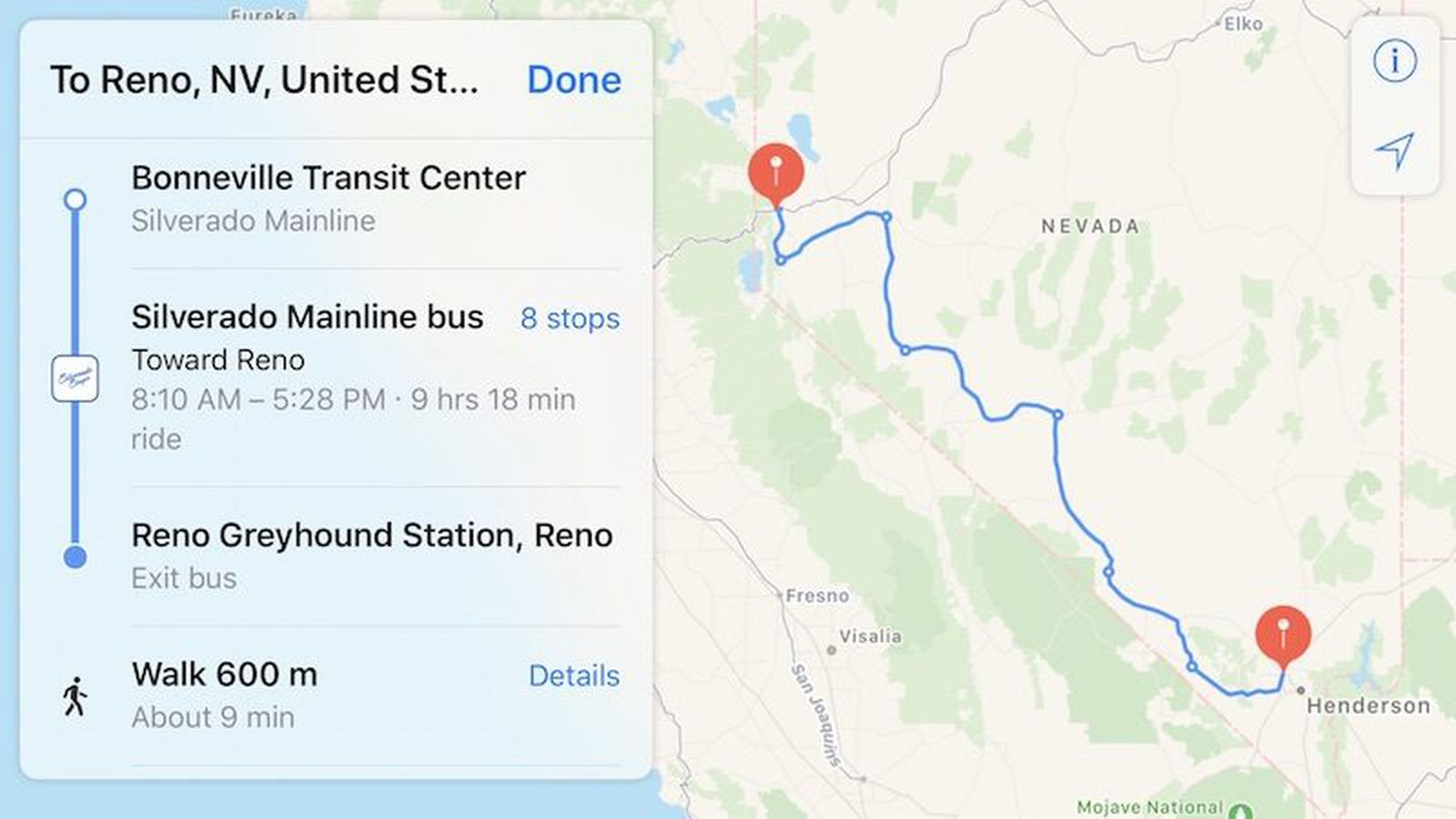 Apple Maps Transit Directions Now Available in Las Vegas and Western ...