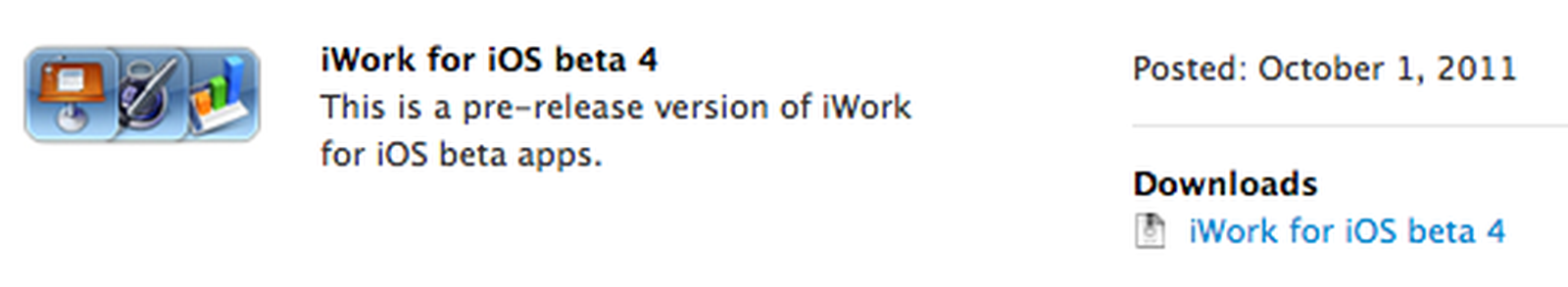 Apple Posts iWork for iOS Beta 4, iBooks 1.3.1 Update - MacRumors