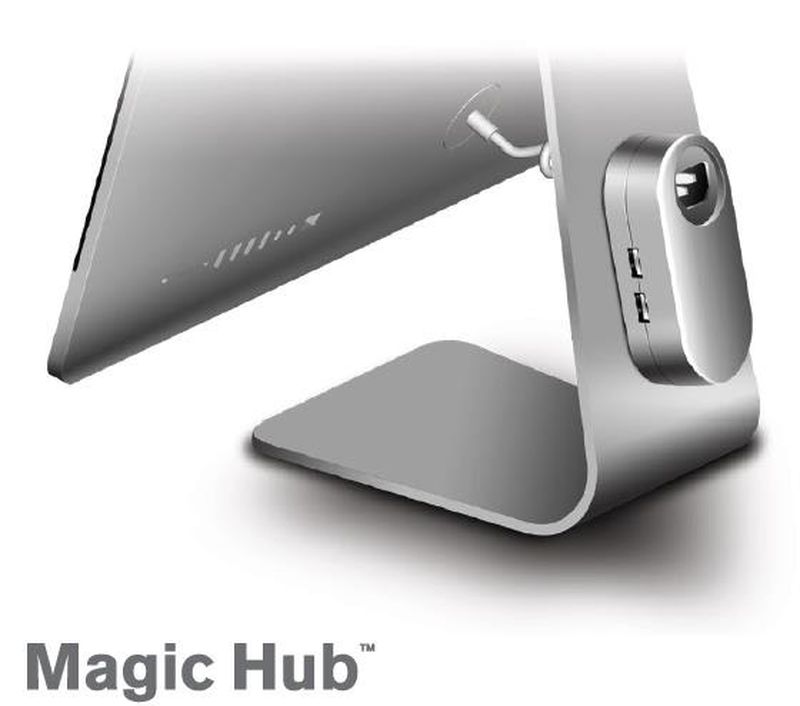 Mobee Debuts Discreet 'Magic Hub' for iMac/Apple Display With 4 USB 3.0 ...