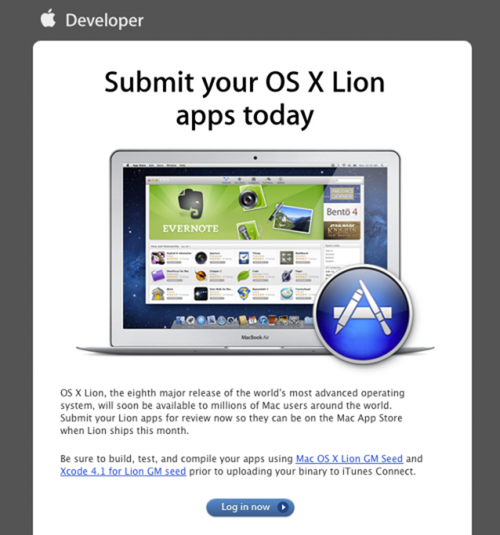 Apple Asks Developers for OS X Lion Mac App Store Submissions - MacRumors