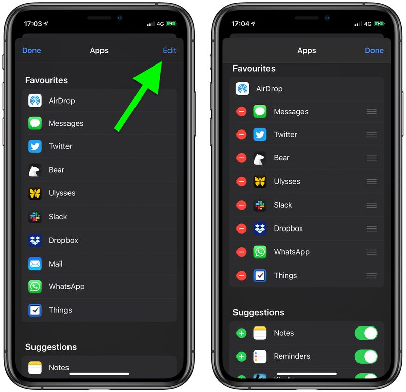 How to Customize the Apps in Your iOS Share Sheet - MacRumors