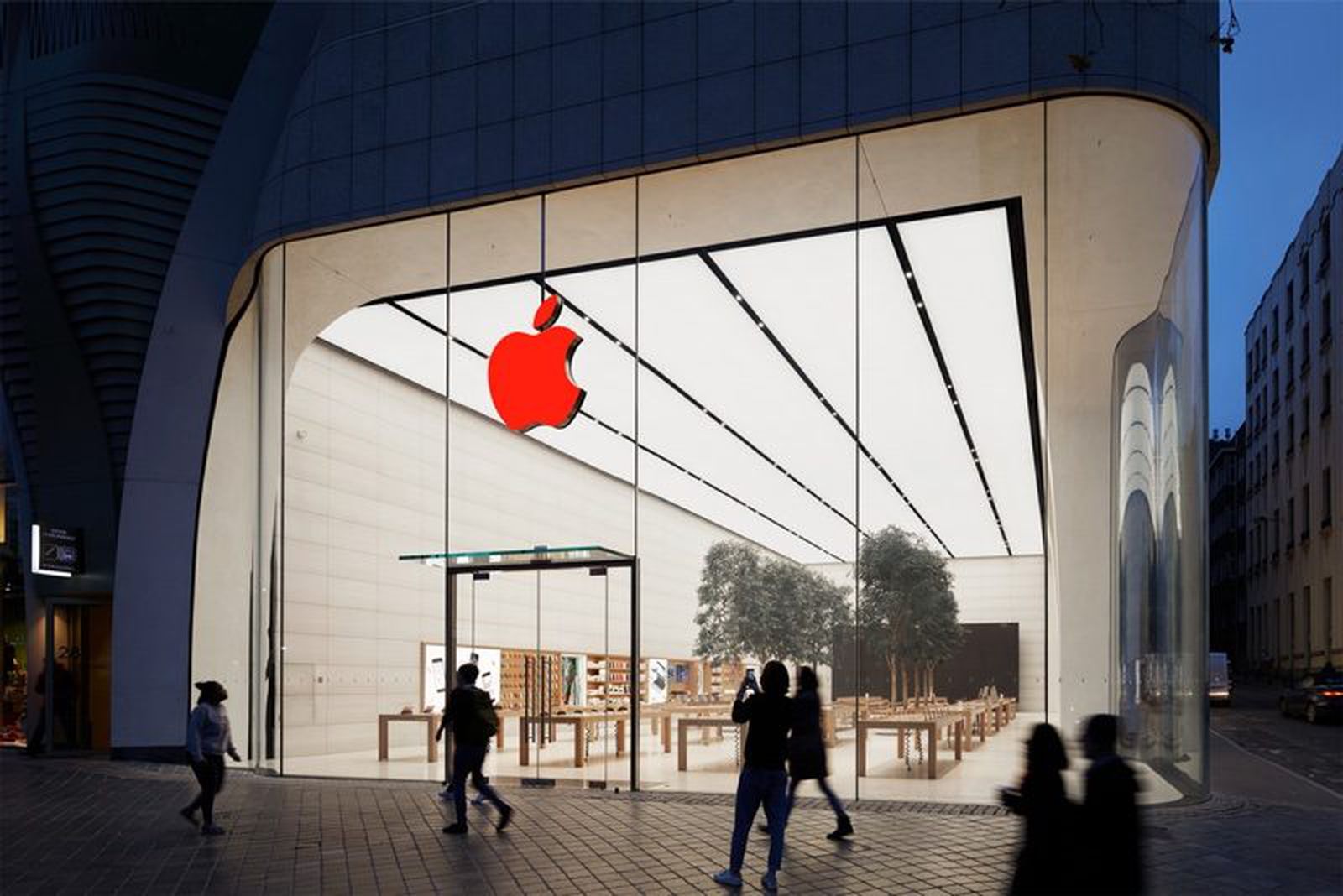 Apple Retail Stores Sporting Red Logos for World AIDS Day - MacRumors