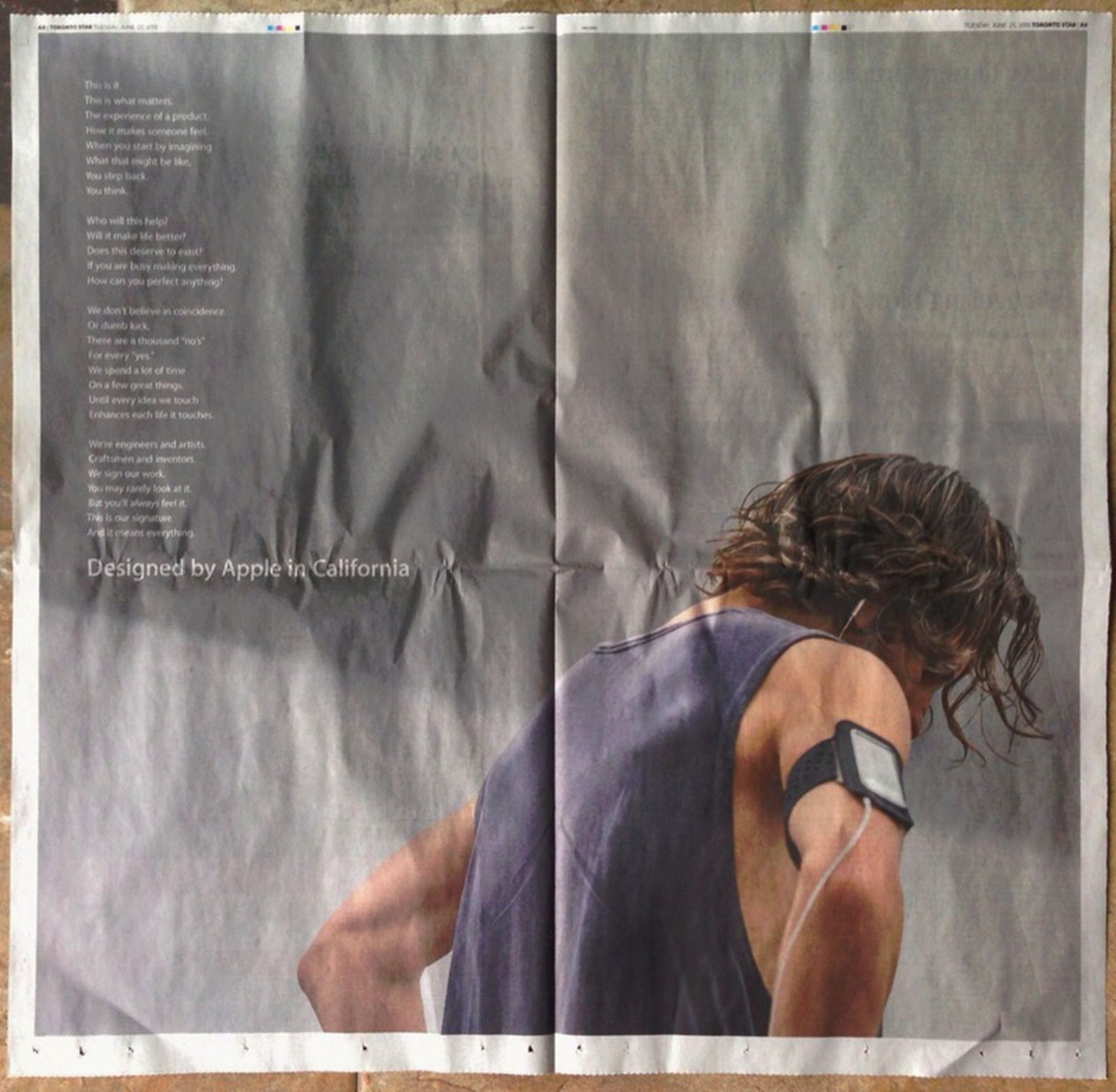 Apple Continues 'Designed by Apple' Campaign With Double-Page Print Ad ...