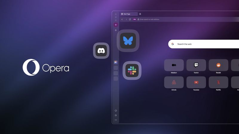 Opera One Adds Discord, Slack, and Bluesky to Browser Sidebar - MacRumors