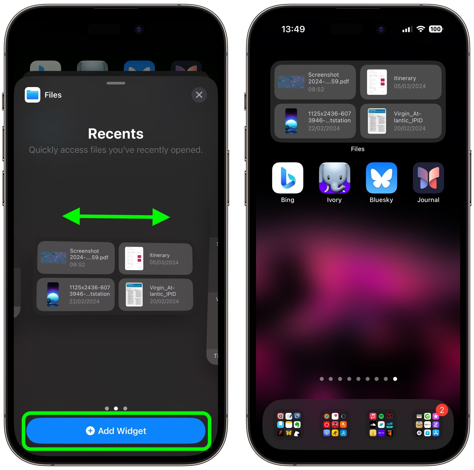 Access Your Recent Files From iPhone Home Screen - MacRumors
