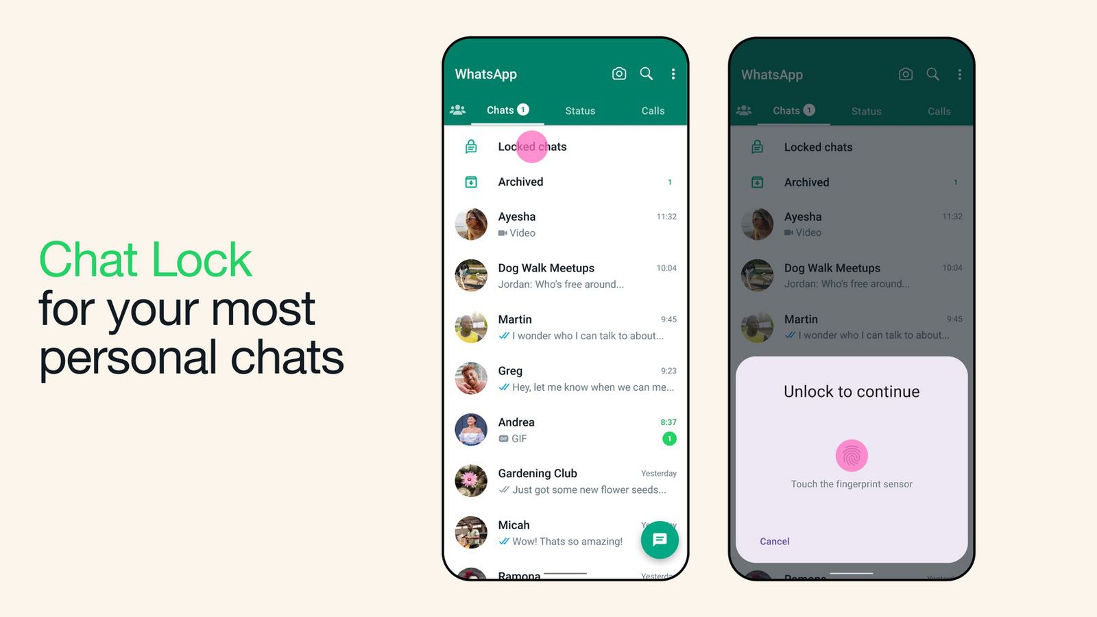 WhatsApp Gains Chat Lock Feature for More Private Conversations - MacRumors