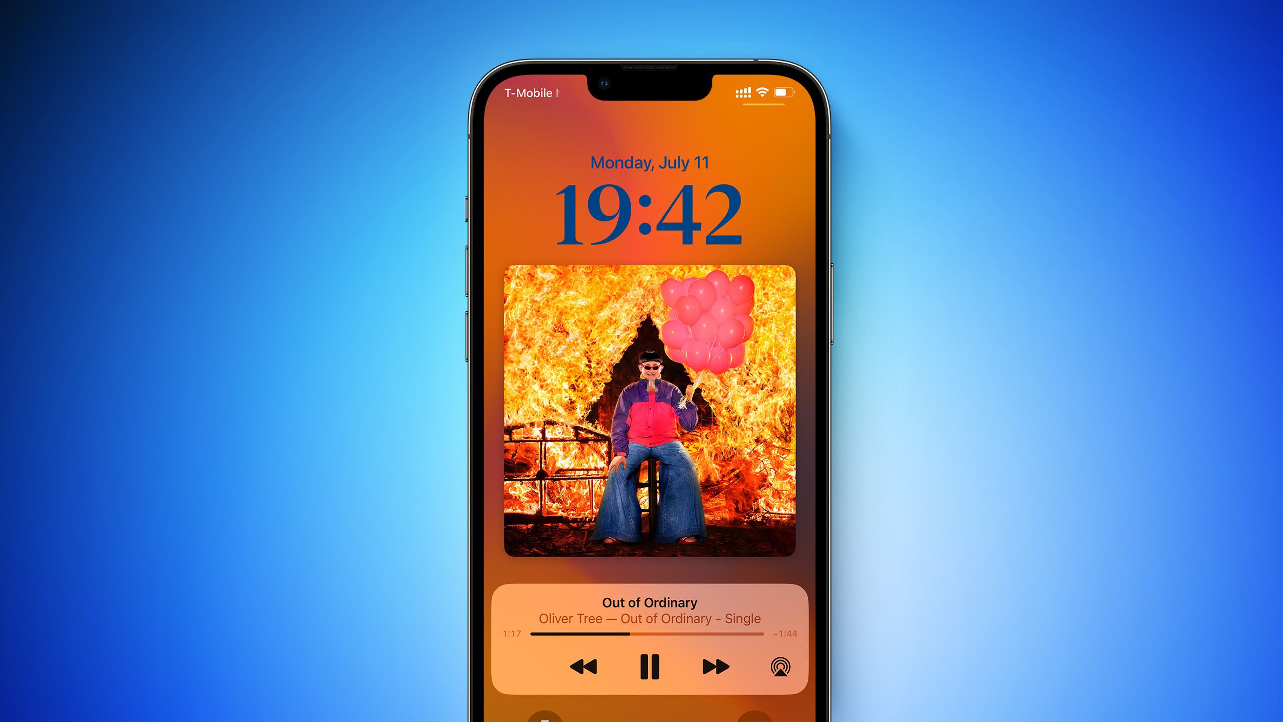 The Latest IOS 16 Beta Adds A Full screen Music Player For The Lock 