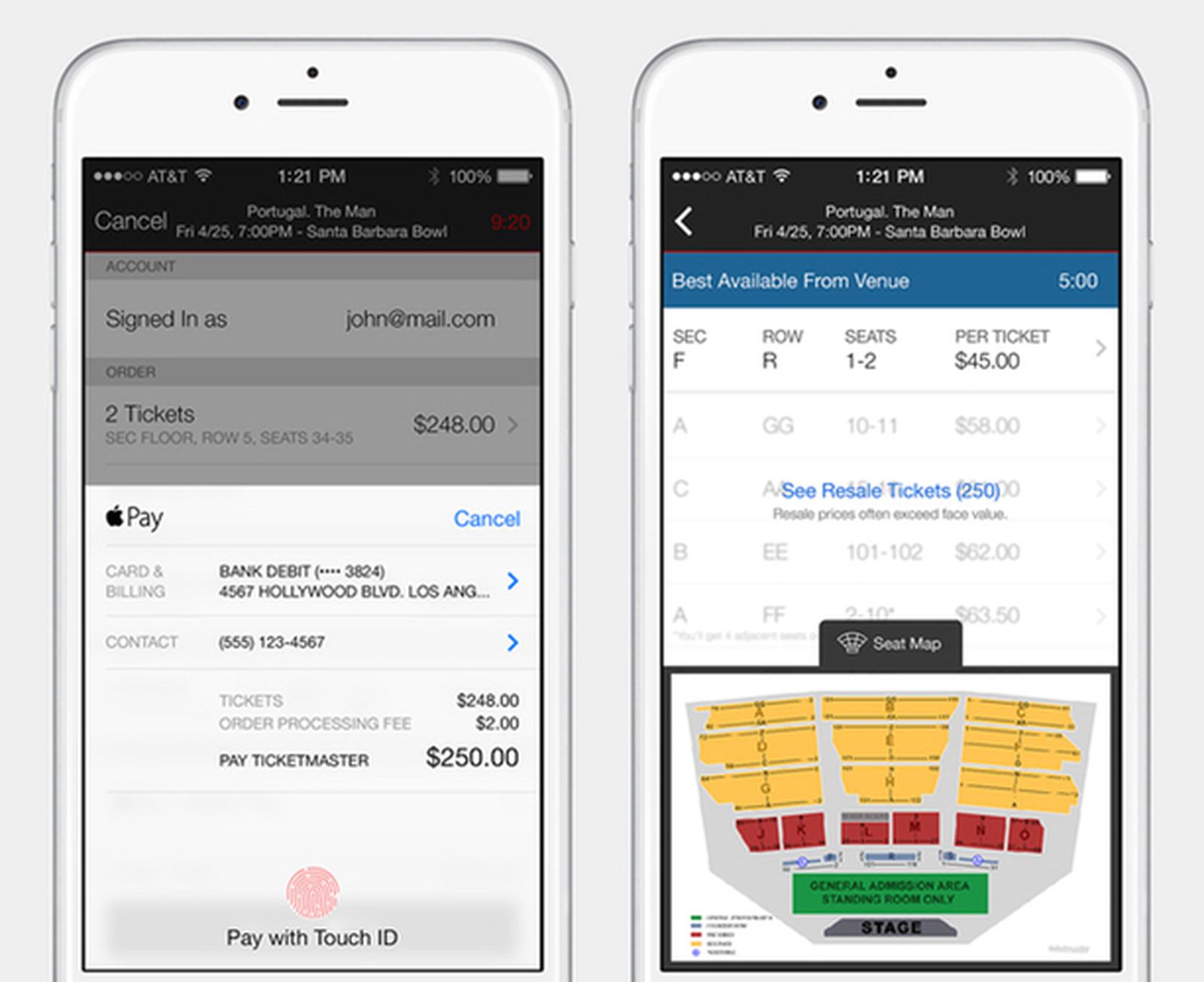 Ticketmaster Adds Support for Apple Pay to its iOS App - MacRumors