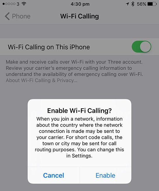 Three UK Now Supports Native Wi-Fi Calling on iPhone - MacRumors