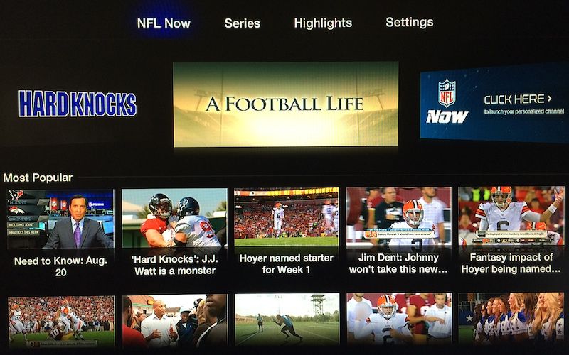'NFL Now' Launches on Apple TV With Breaking Football News and ...
