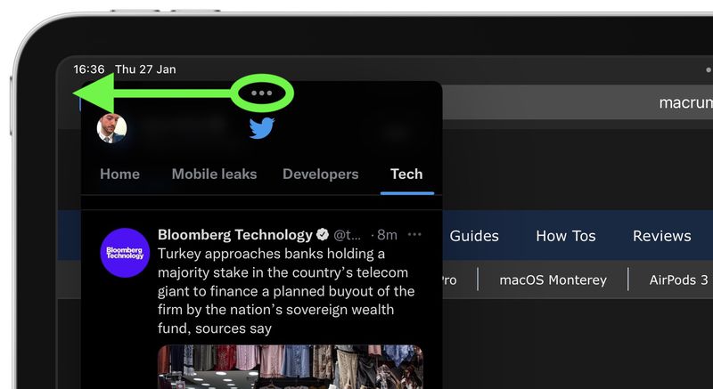 How to Multitask on iPad With Slide Over - MacRumors