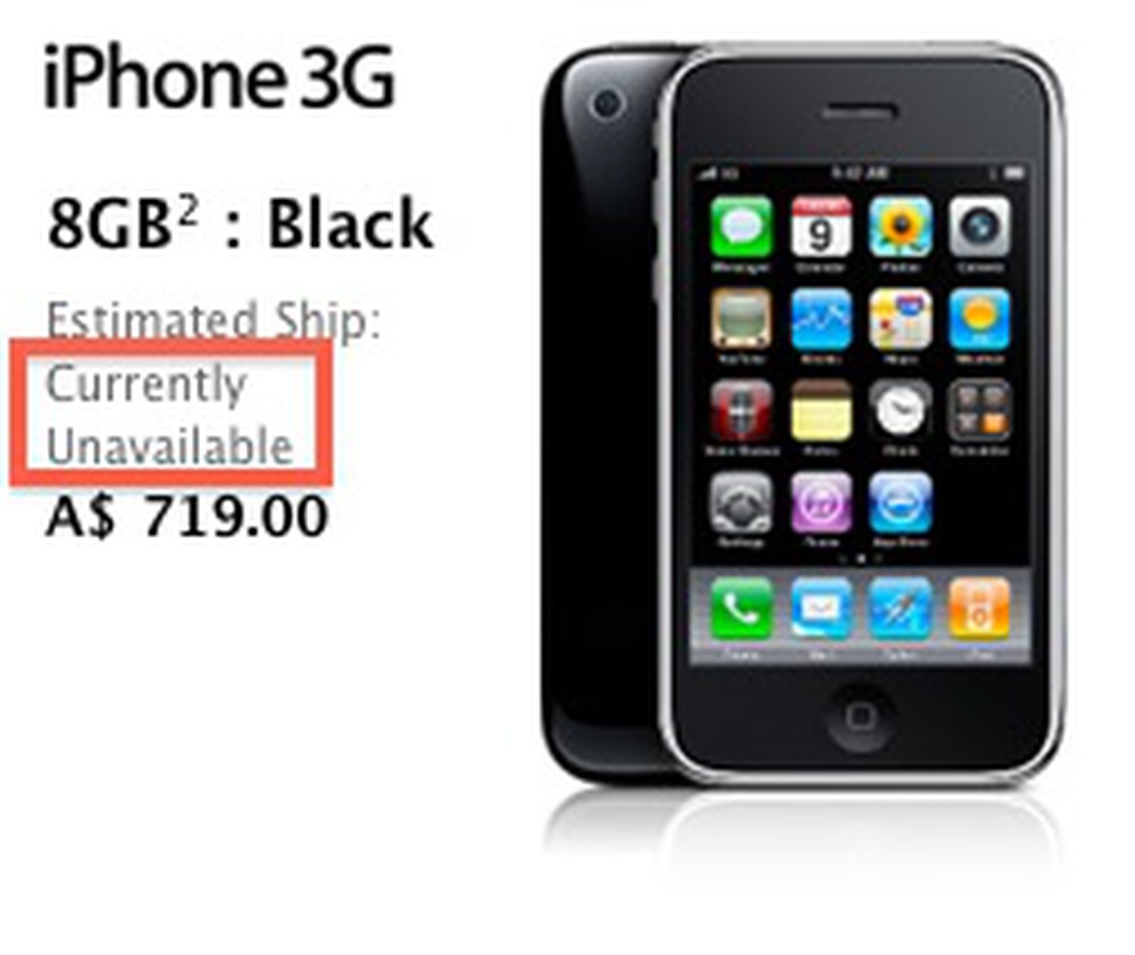iPhone 3G Supplies Begin to Run Dry Ahead of WWDC - MacRumors