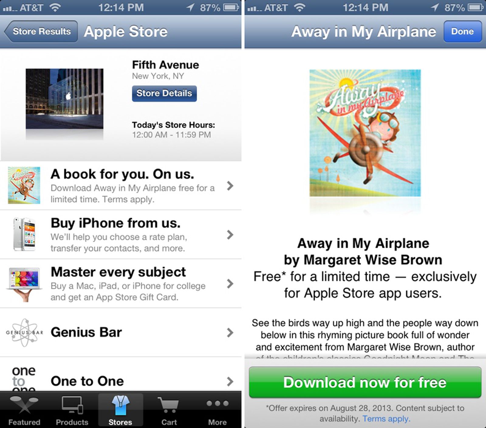 Apple Updates Apple Store App with Free iBookstore Offering - MacRumors