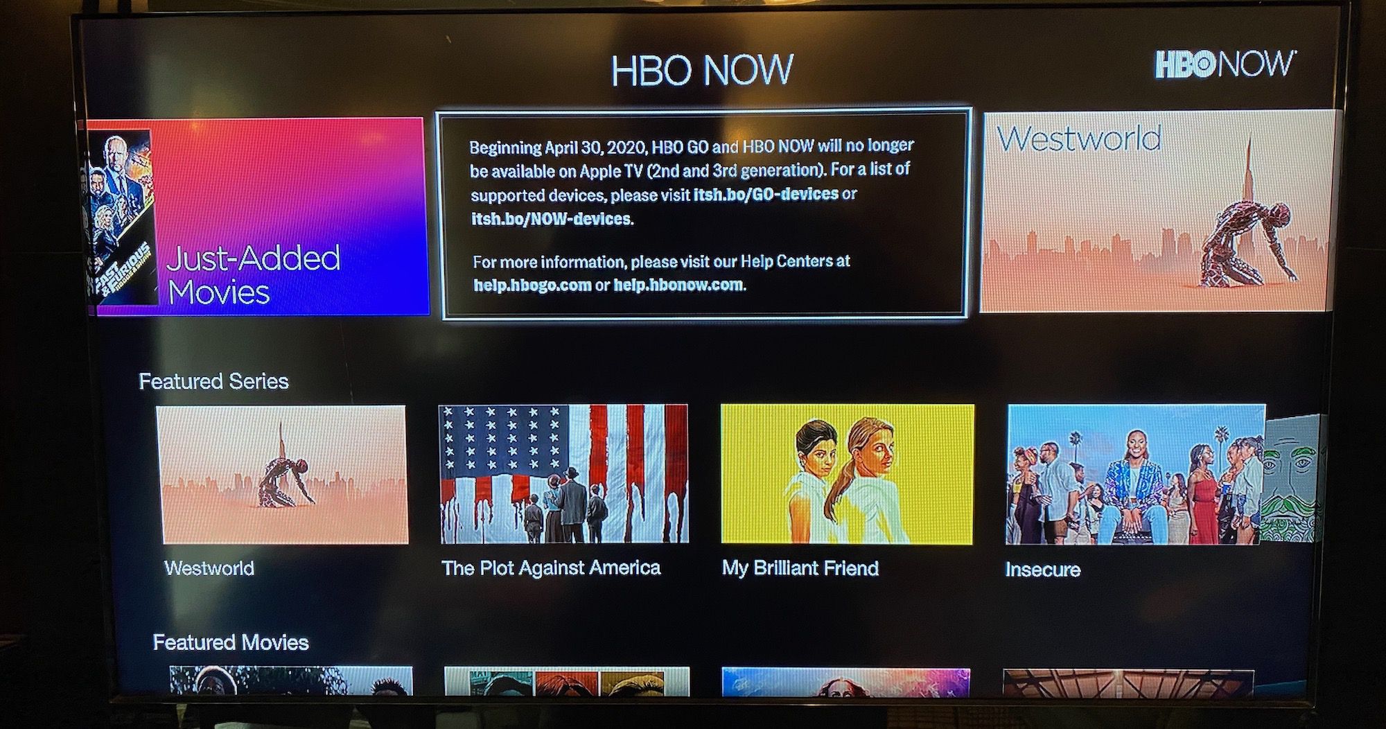 HBO GO and HBO NOW Will No Longer Be Available on 2nd and 3rd Gen Apple ...